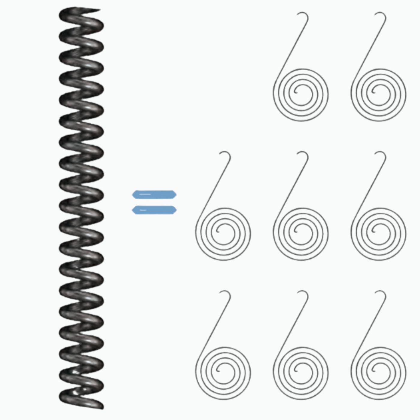 0311-840004 25" Heavy Duty Coil Spring (BLACK) for AeroForce Tarp ...