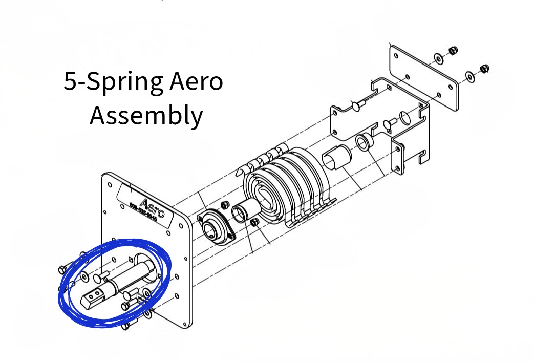 0311-862667 Aero (OEM) Spring Shaft, 30 Degree Fixed | Carolina Tarps