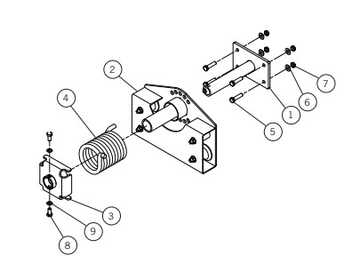 1001-961701 Aero (OEM) SideKick 2 Rear Spring Assy | Carolina Tarps