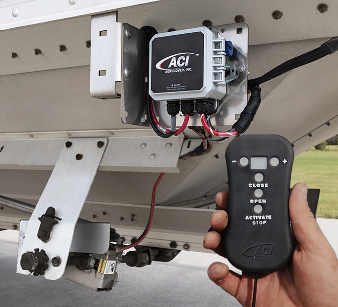 Electric Hopper Opener | Double Door, Remote | Carolina Tarps