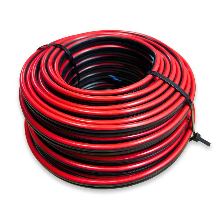 6 Gauge Dual Conductor Copper Wire - 100' Red/Black Booster Cable MADE ...