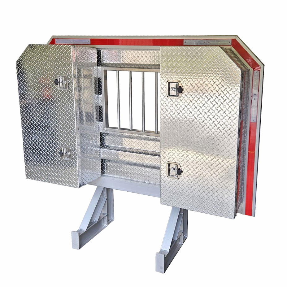 Flatbed Headache Rack - Day Cab Double Door with Window | Carolina Tarps