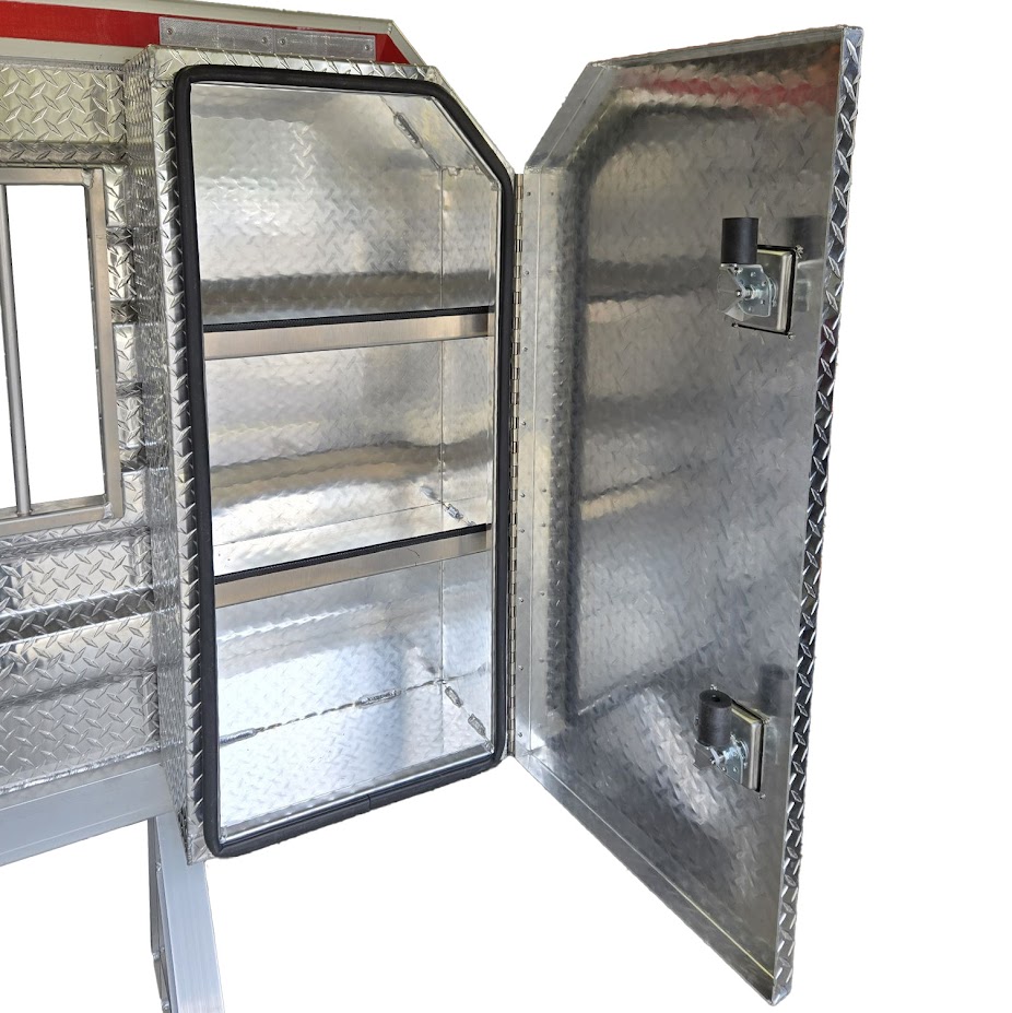 Flatbed Headache Rack - Day Cab Double Door with Window | Carolina Tarps