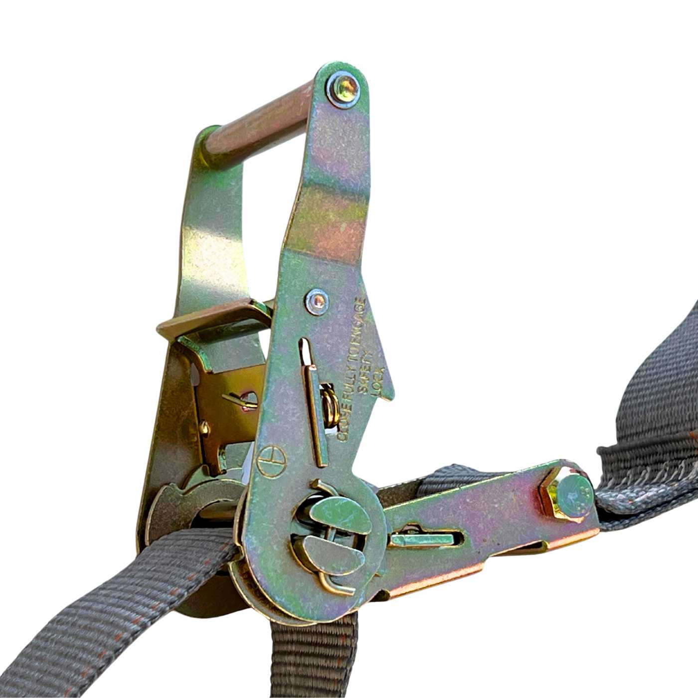 E-Track Ratchet Strap with Spring E-Fittings 2" x 16' - 10 Pack ...