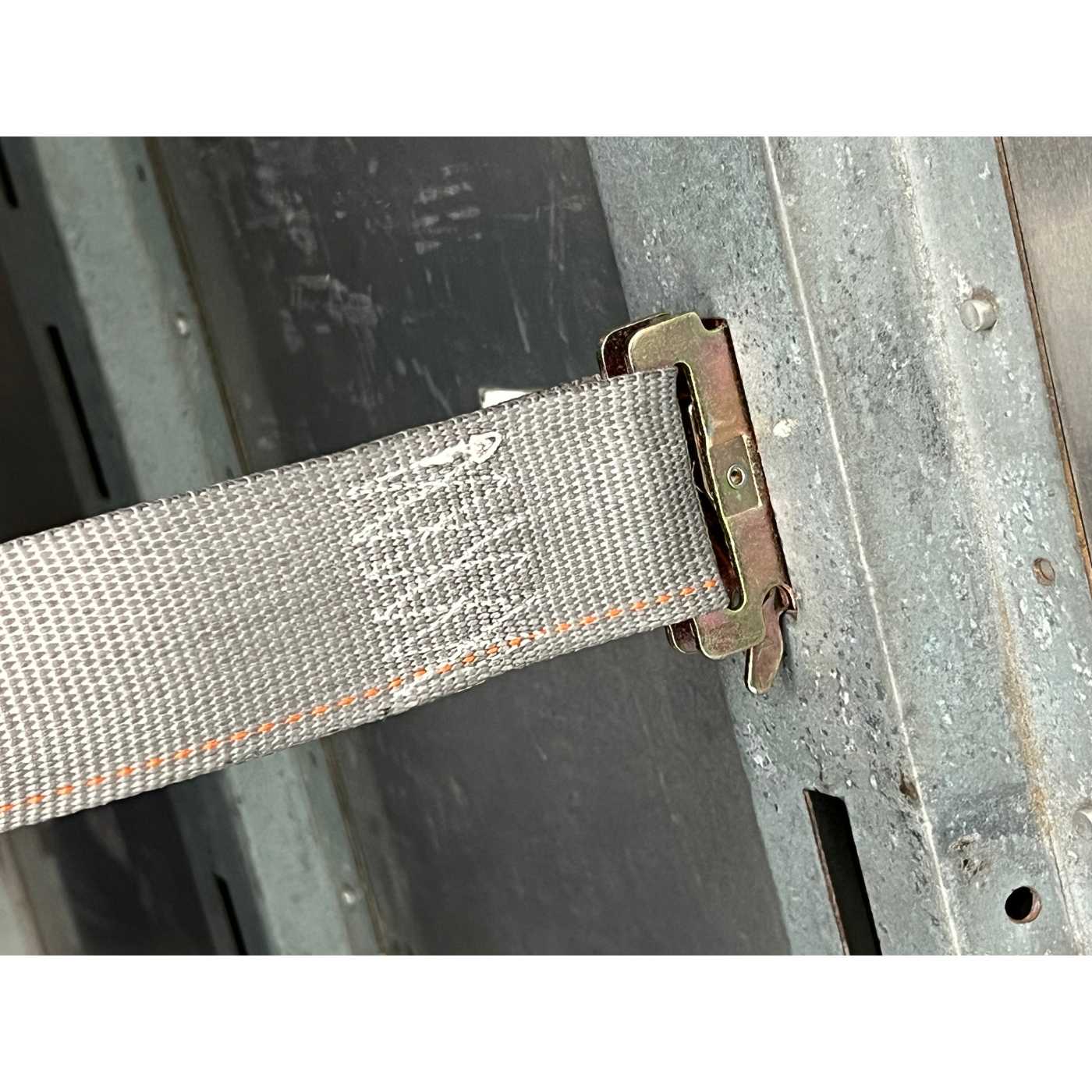 E-Track Ratchet Strap with Spring E-Fittings 2" x 16' | Carolina Tarps
