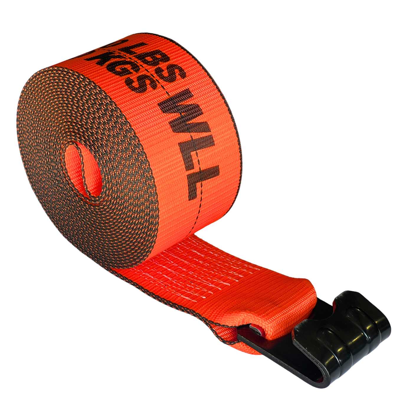 4" x 30' X-Treme Webbing Winch Strap w/Flat Hook | Carolina Tarps