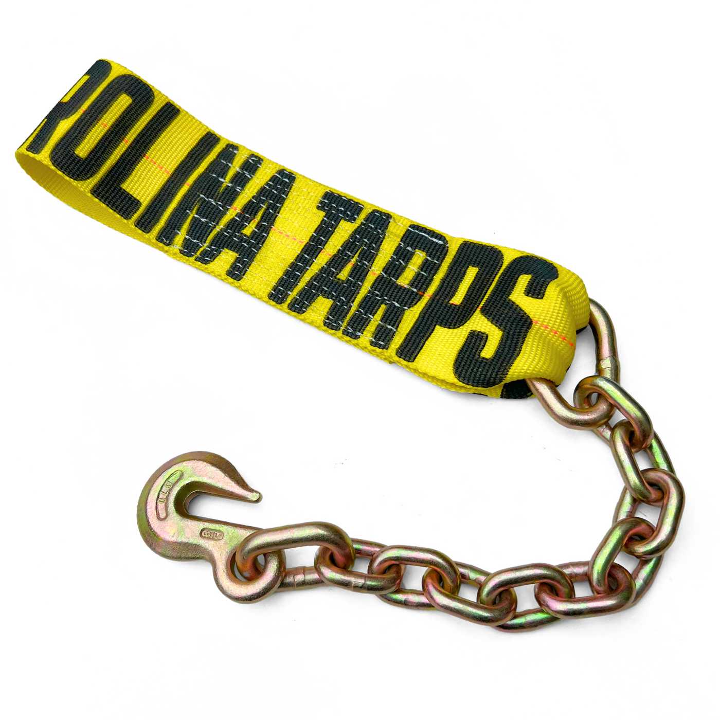 4" Fixed Ends with Chain Extension (Grab Hook) | Carolina Tarps