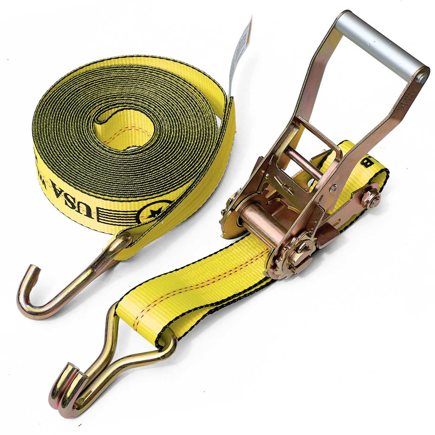 2" SPIN FREE Ratchet Strap Assembly with Wire Hooks | Carolina Tarps
