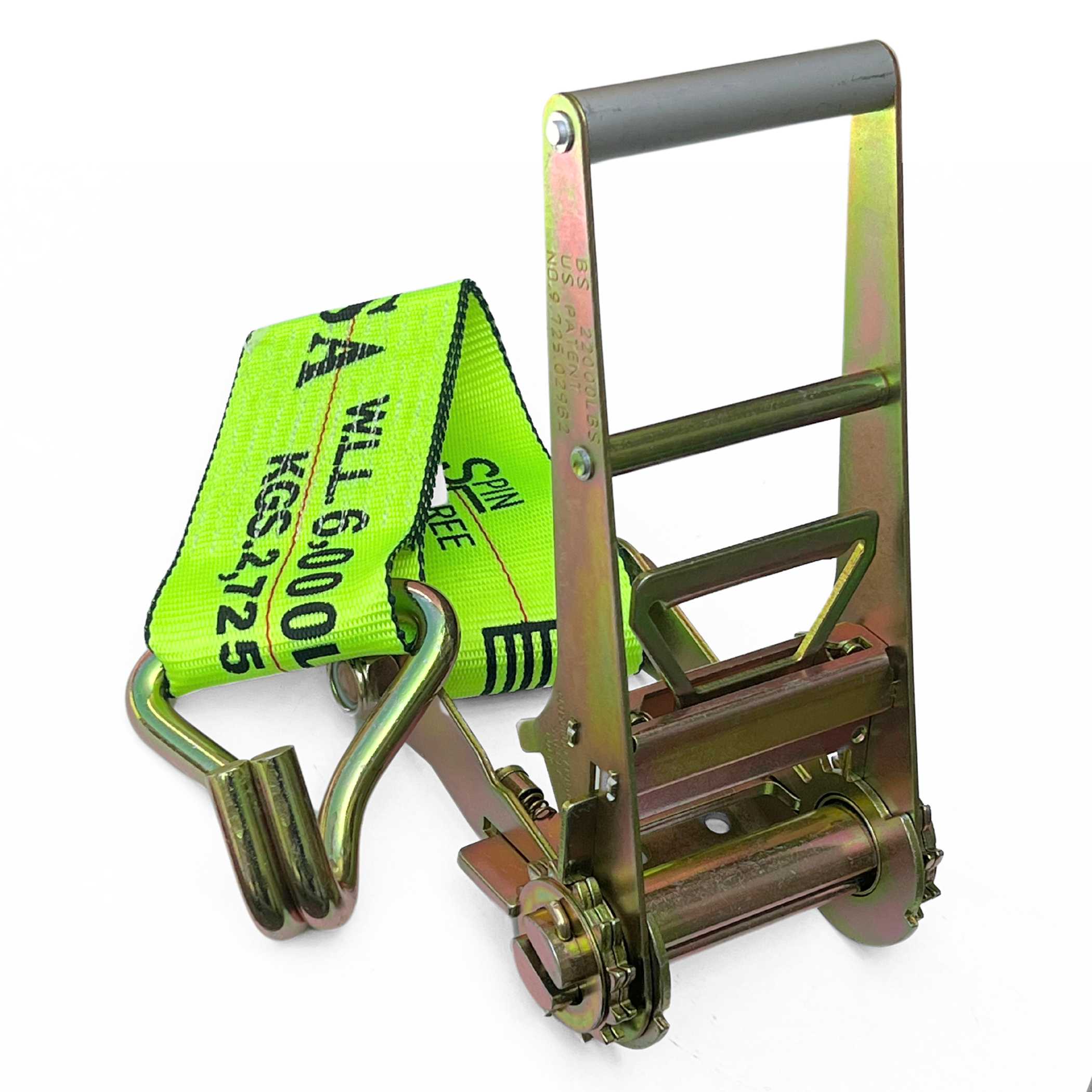 4" SPIN FREE Ratchet Strap with Wire Hooks - 30 ft | Carolina Tarps