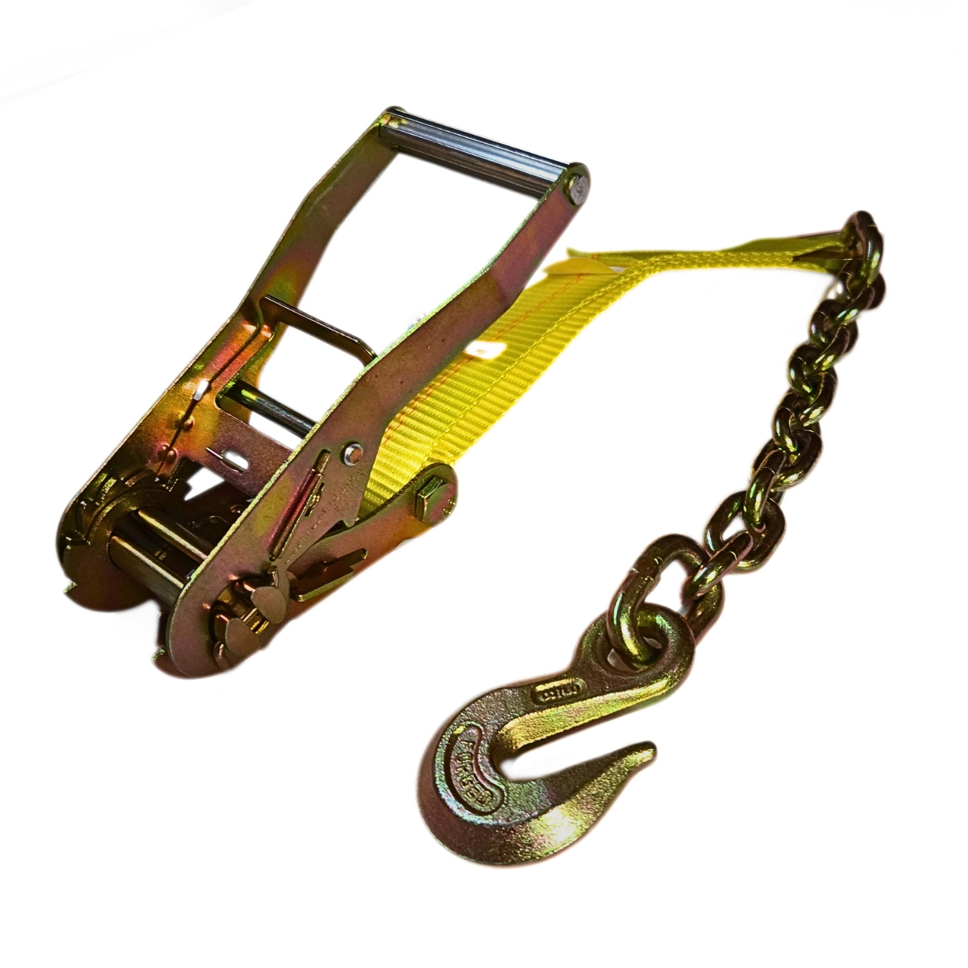 2" x 27' Ratchet Assembly with Chain End | Carolina Tarps