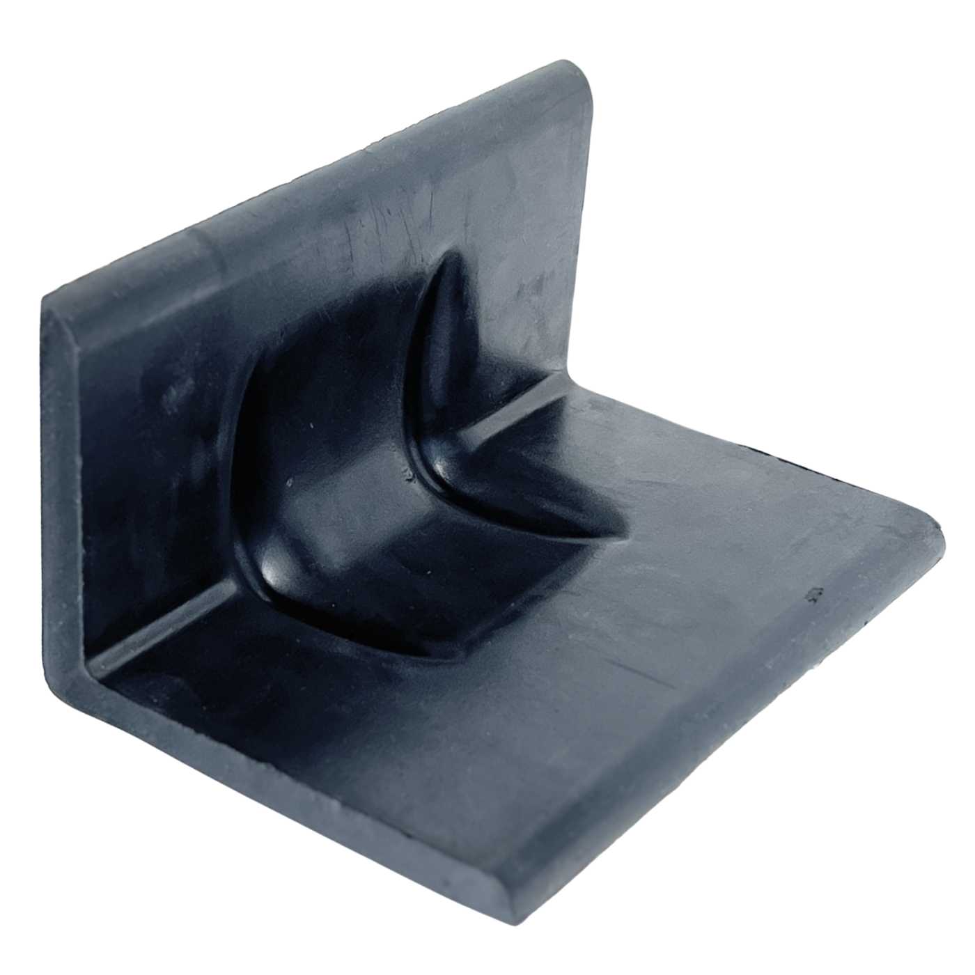 Black Finish Rubber Coated Steel Edge Protector | Carolina Tarps