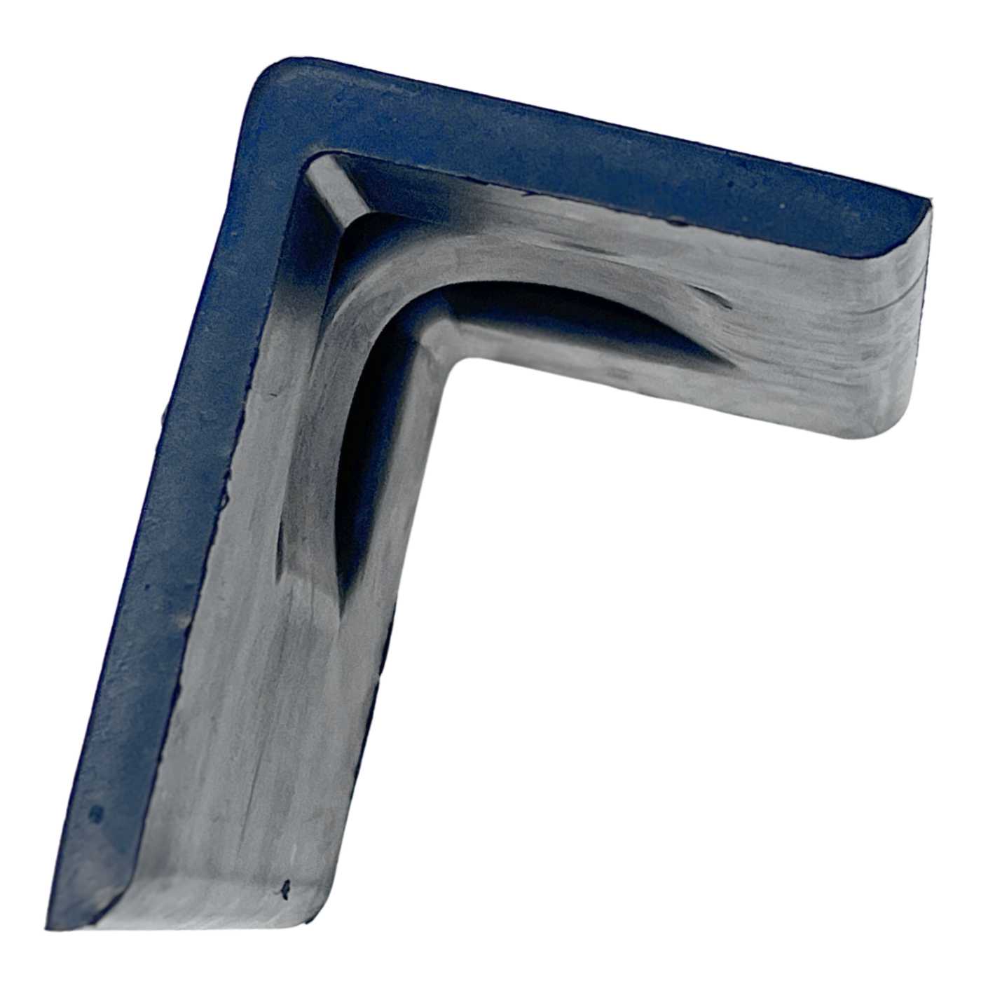 Black Finish Rubber Coated Steel Edge Protector | Carolina Tarps