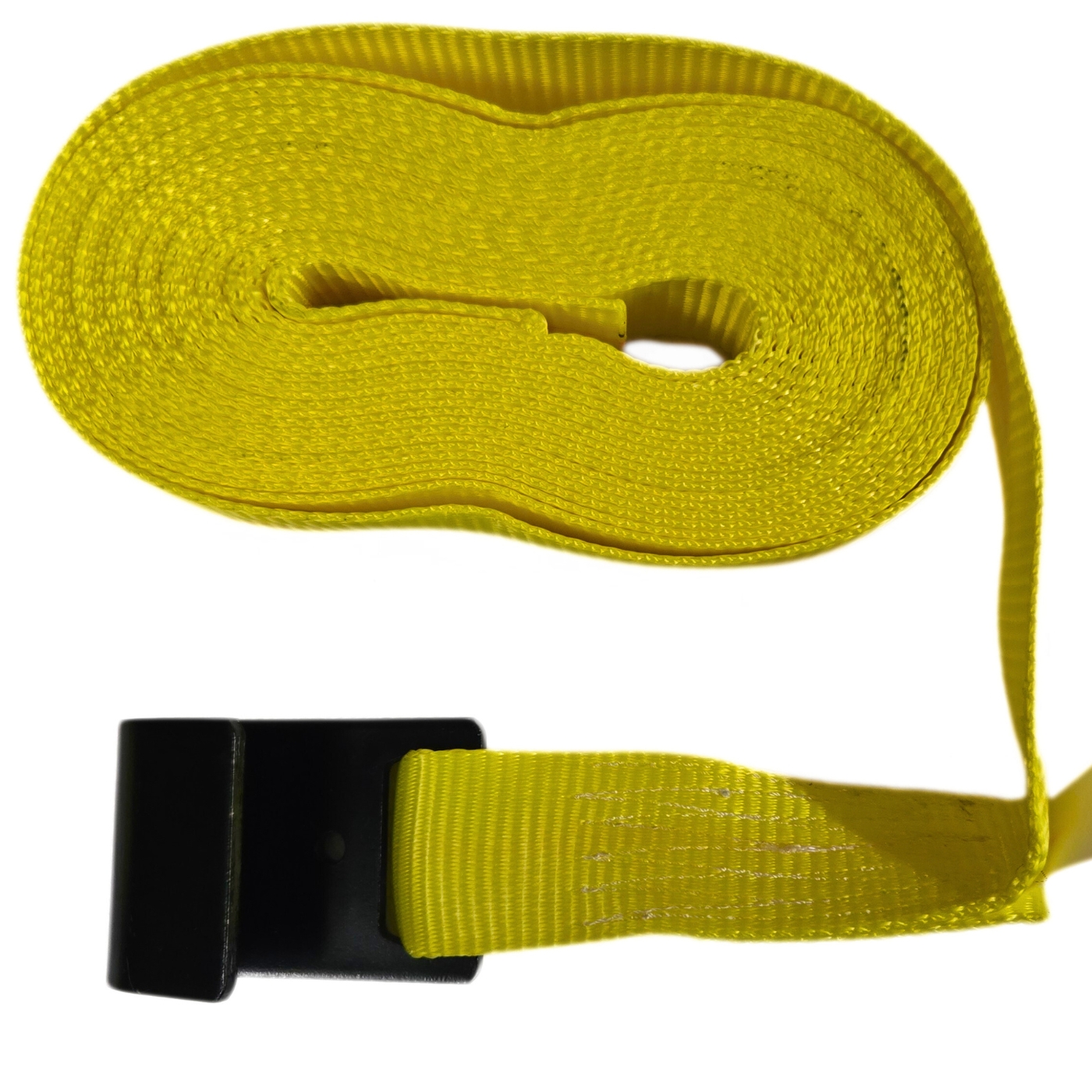 2" x 30' Ratchet Strap Assembly w/ Flat Hook - Fleet Grade | Carolina Tarps