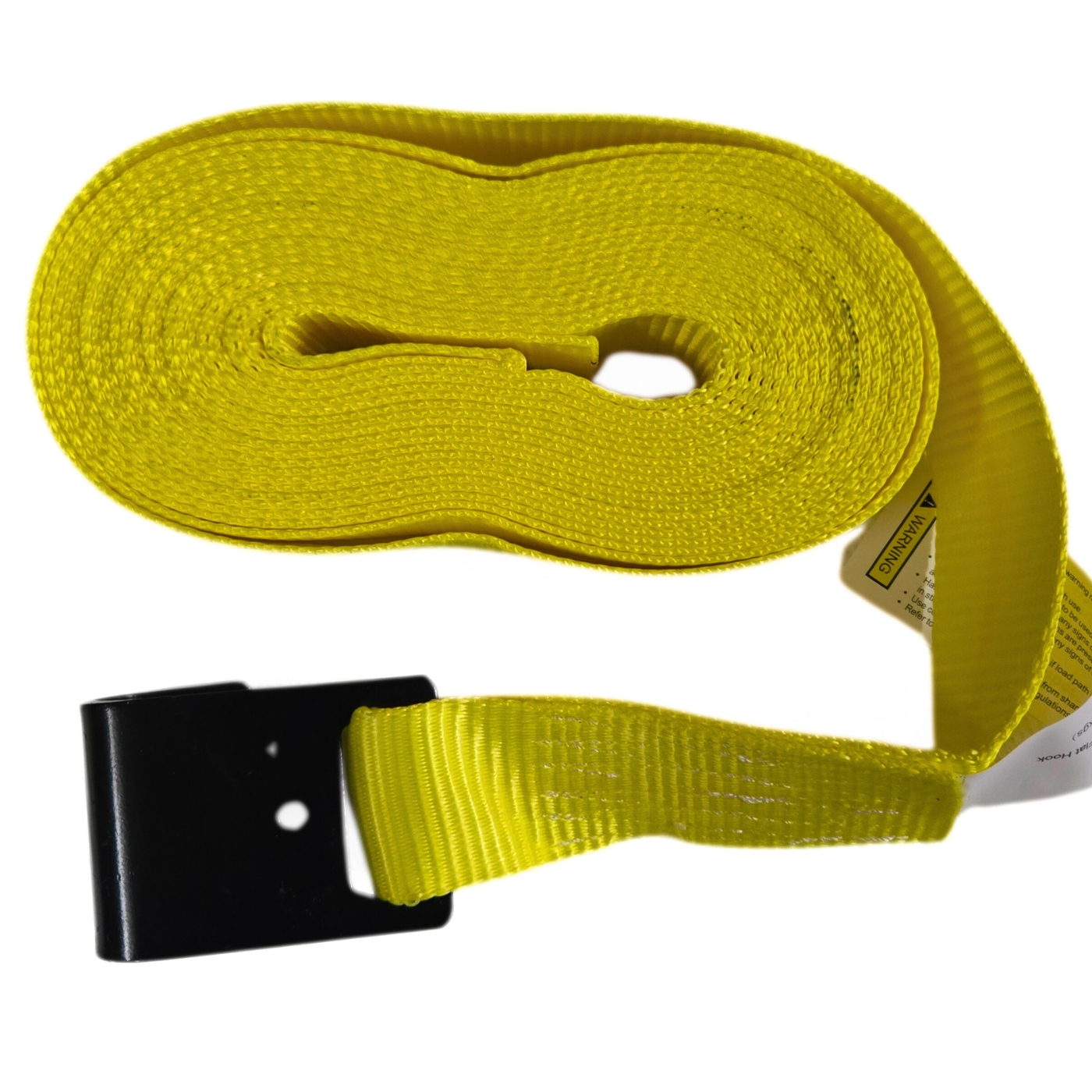 2" x 30' Ratchet Strap Assembly w/ Flat Hook - Fleet Grade | Carolina Tarps