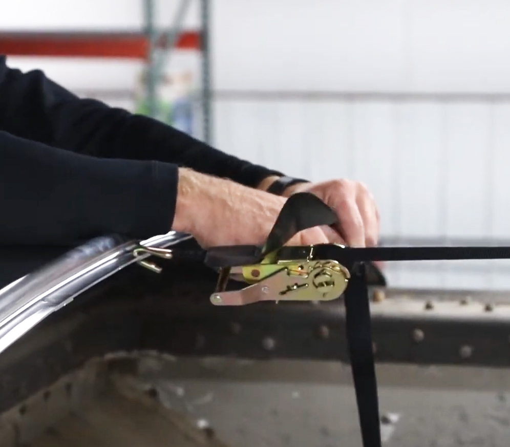 1" Center Ridge Strap Kit for Containers Up to 10' Long | Carolina Tarps