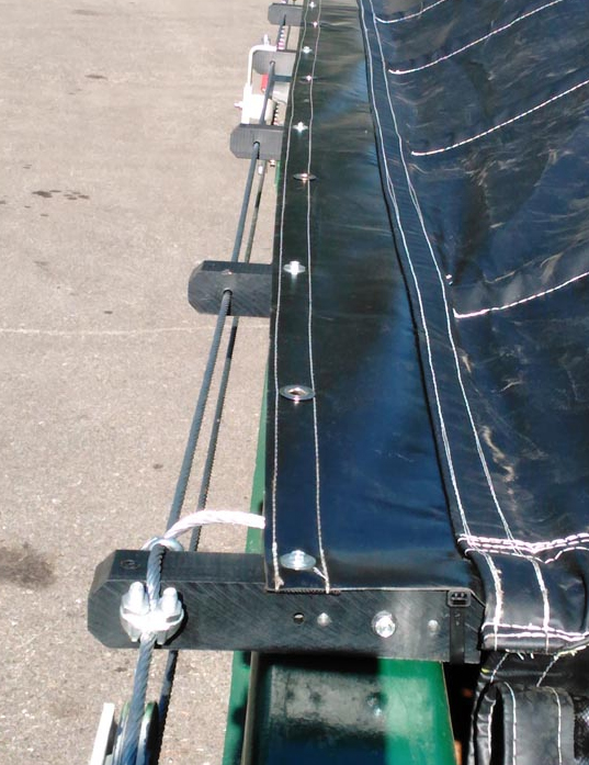 108305 Bow Ends for Cramaro Slide N Go Cable Tarp Systems (2 Bow Ends w ...