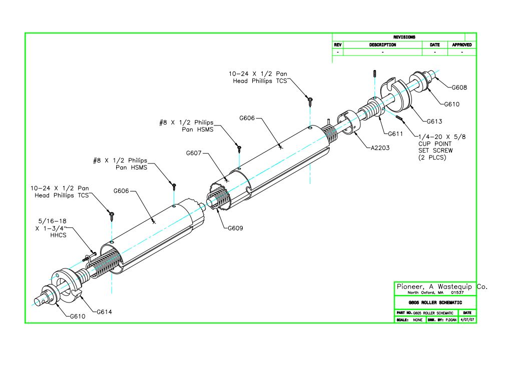 Pioneer G605 Spring Loaded Telescoping Roller Assembly | Carolina Tarps