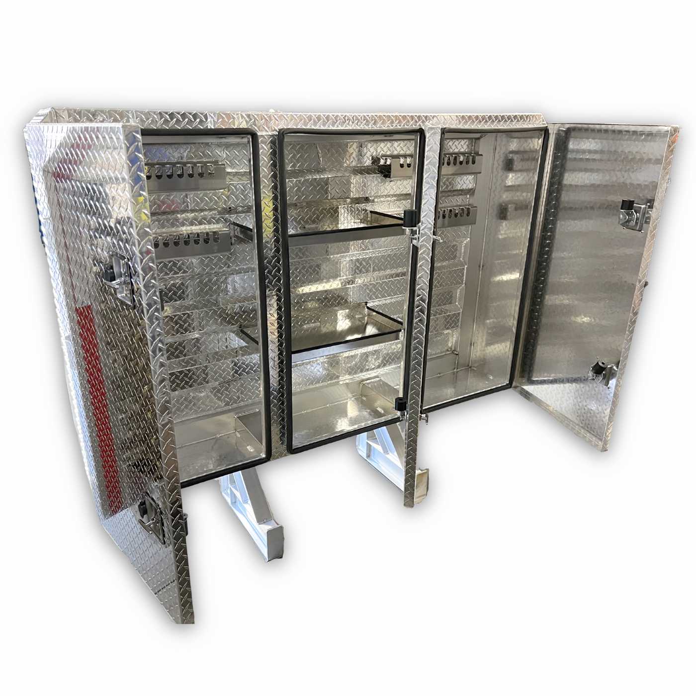 Flatbed Headache Rack - Premium Triple-Door (68" x 80") | Carolina Tarps