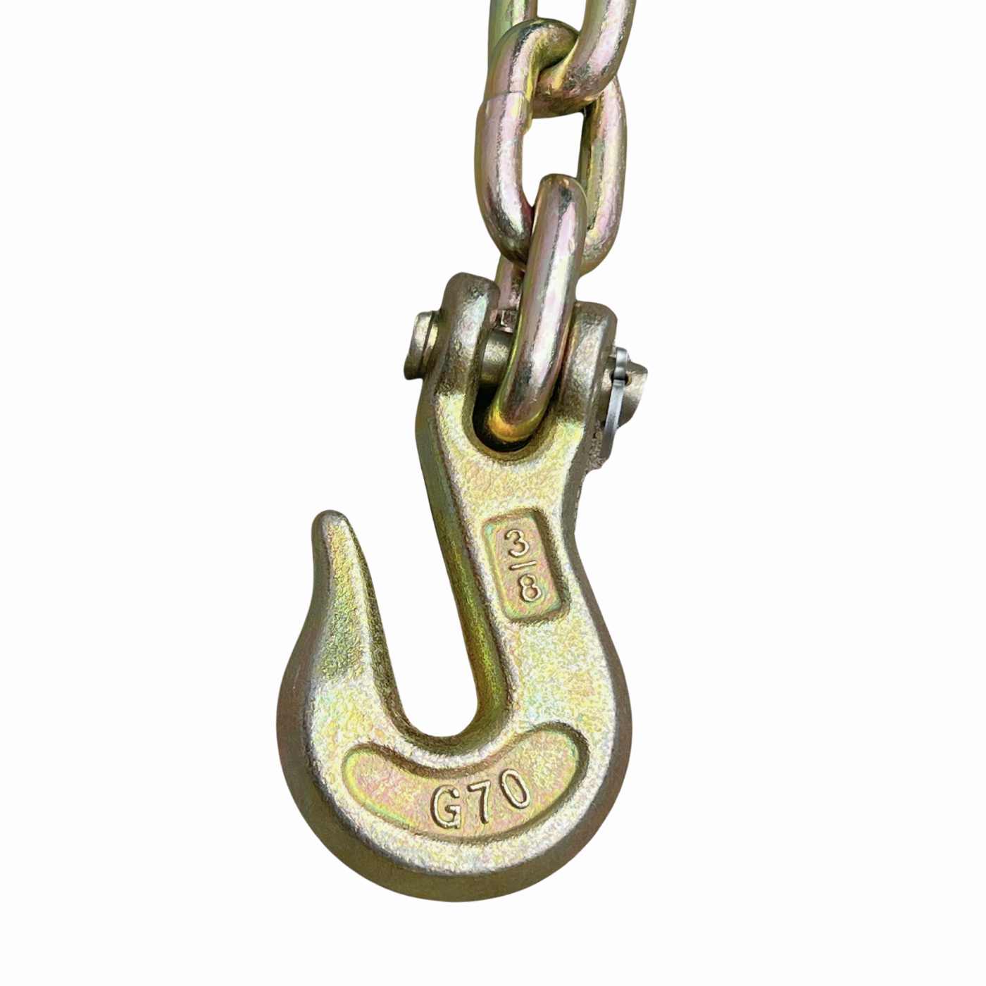 3 8 X 25 Transport Chain With Grab Hooks G70 6 600 Lb WLL Carolina
