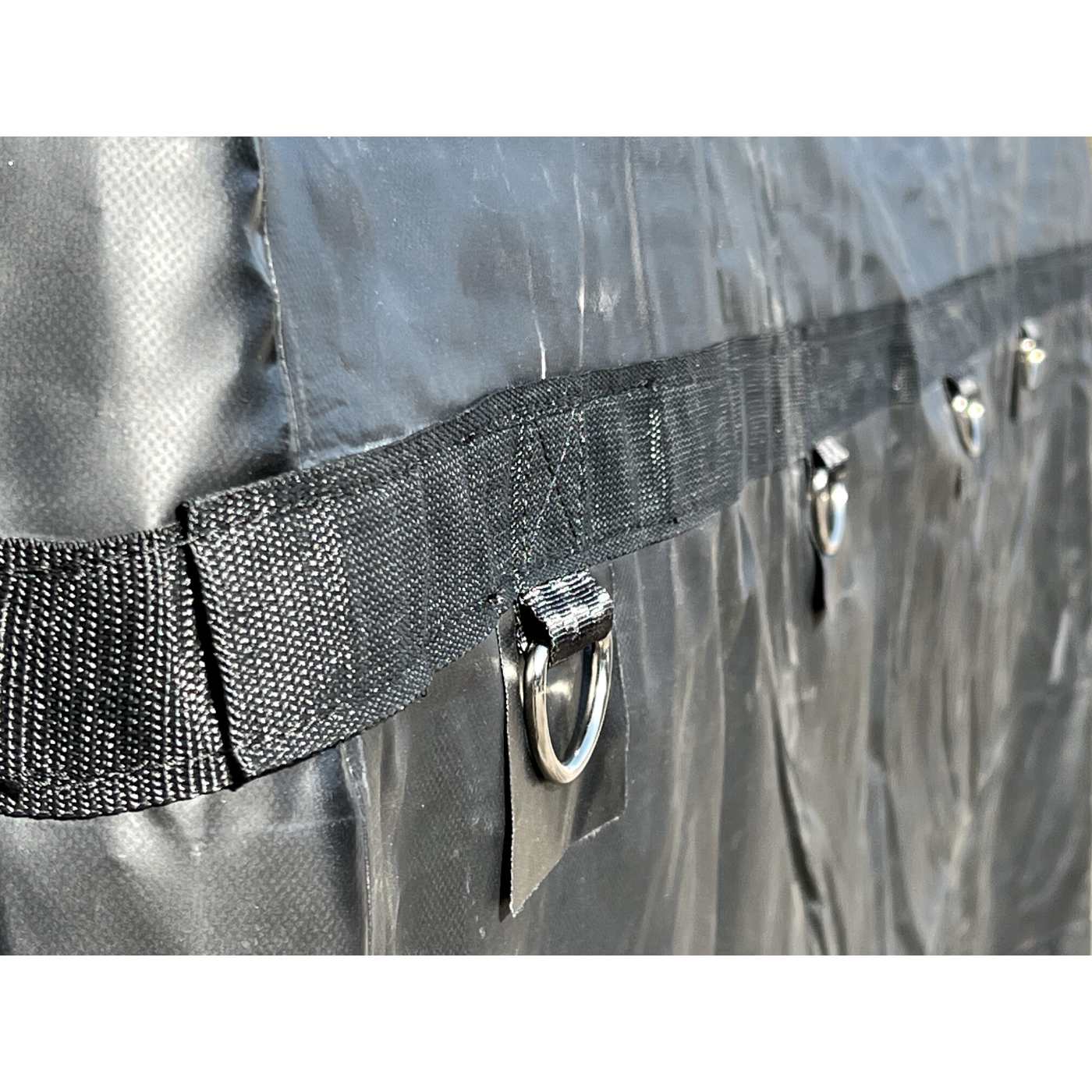 Steel Coil Tarp 6' x 6' x 6' Coil Bag - 18oz Vinyl (29 lb) BLACK ...