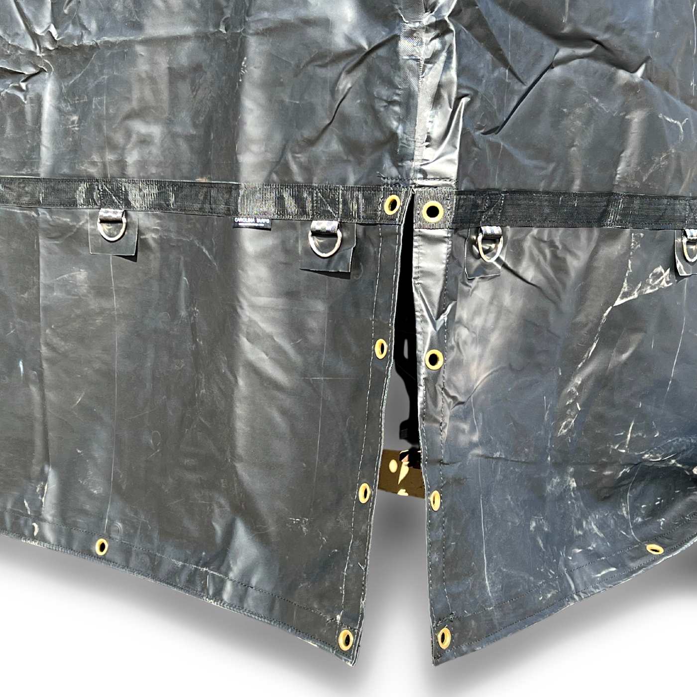 Steel Coil Tarp 6' x 6' x 6' Coil Bag - 18oz Vinyl (29 lb) BLACK ...