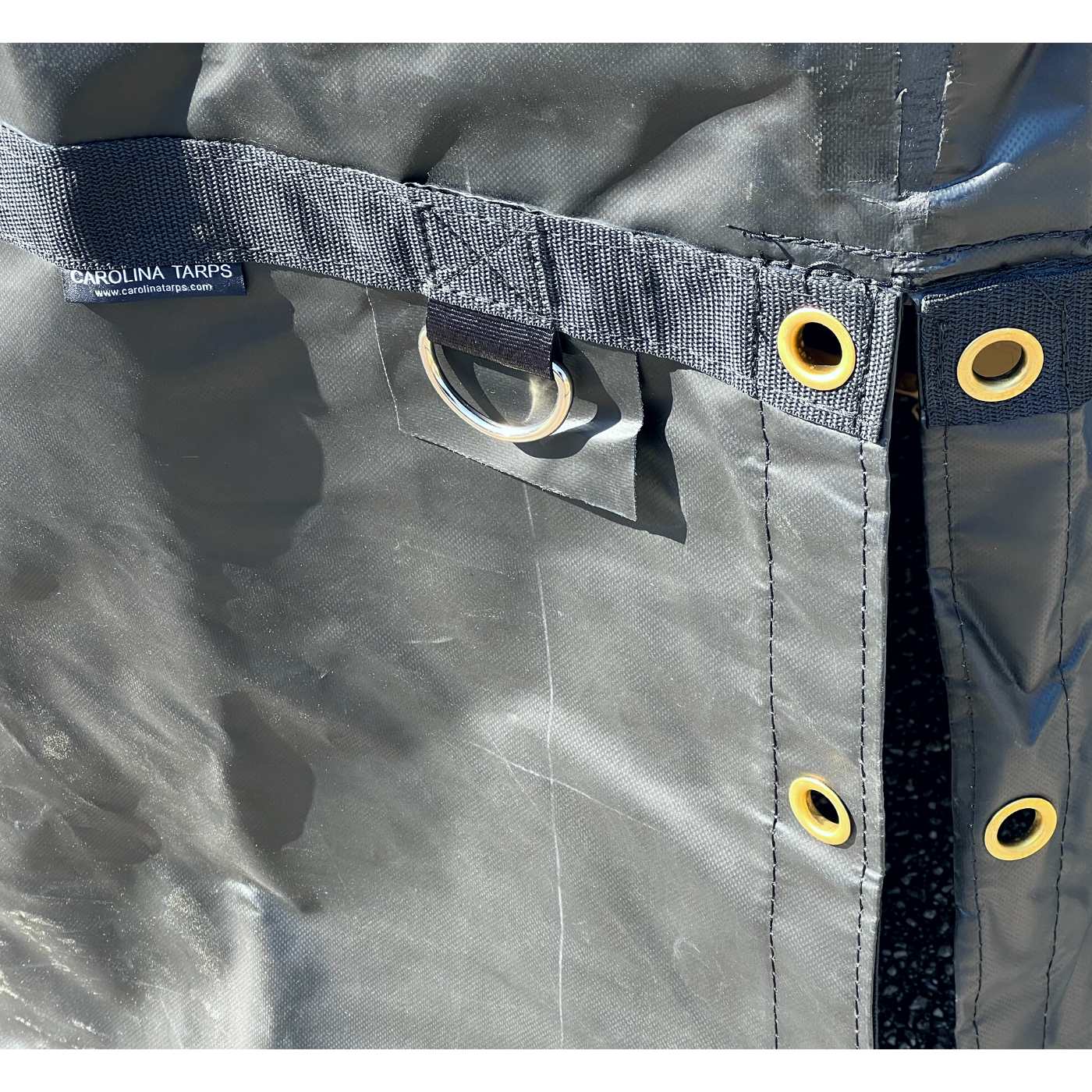 Steel Coil Tarp 6' x 6' x 6' Coil Bag - 18oz Vinyl (29 lb) BLACK ...