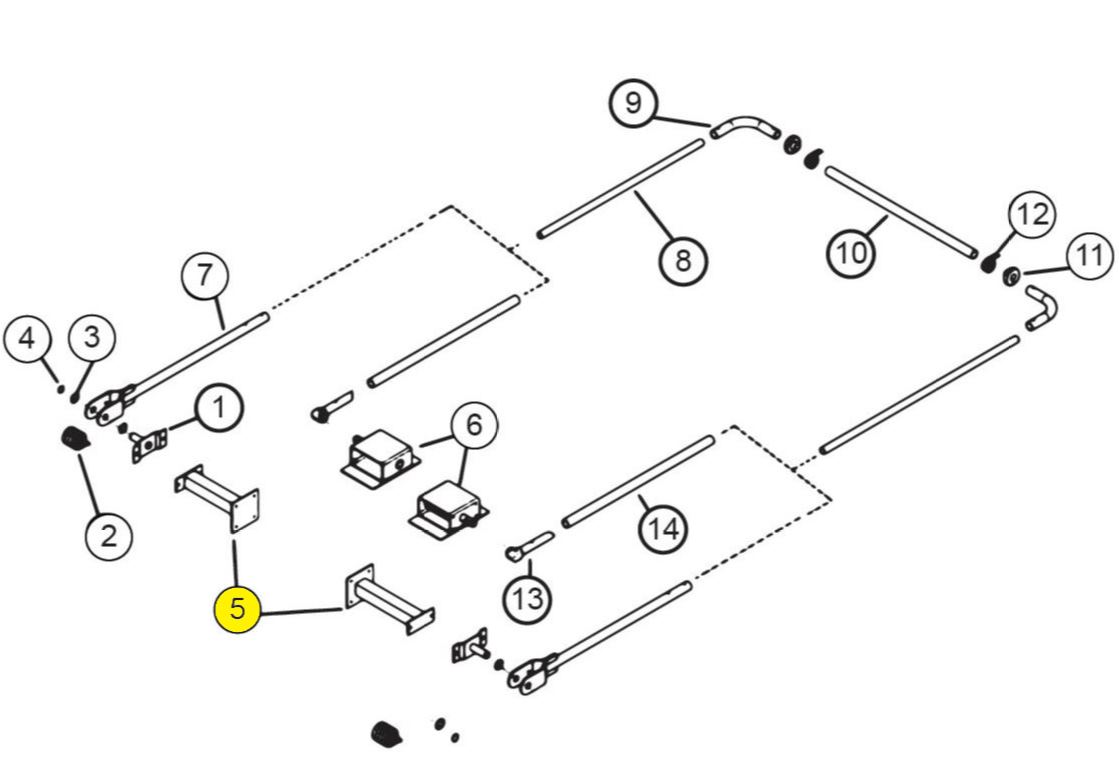 US Tarp 15084 Spring Mount Offset Assembly | Carolina Tarps