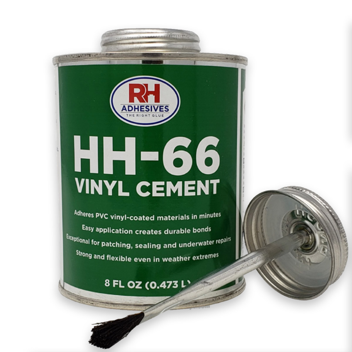 Vinyl Tarp Glue PVC Cement | HH-66 8oz Can with Applicator | Carolina Tarps