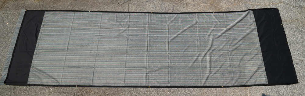 8' x 28' Roll Off Tarp - Heavy Duty Mesh Straight Tarp with CORDURA ...