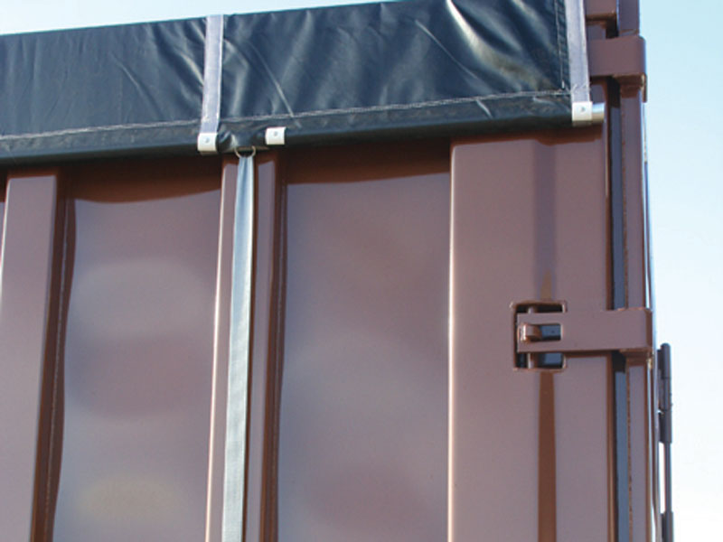 18oz Vinyl Side Roll Replacement Tarp for Containers 96" wide, 34' long ...