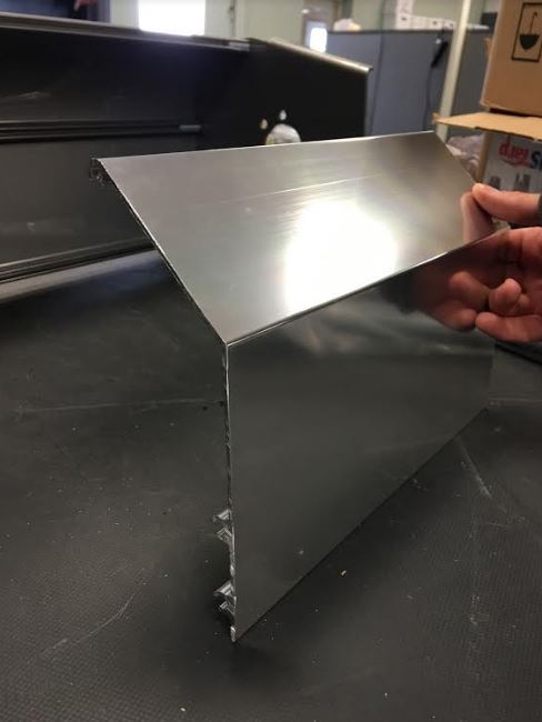 US Tarp 11208 Polished Aluminum Wind Deflector, 103" Width | Carolina Tarps