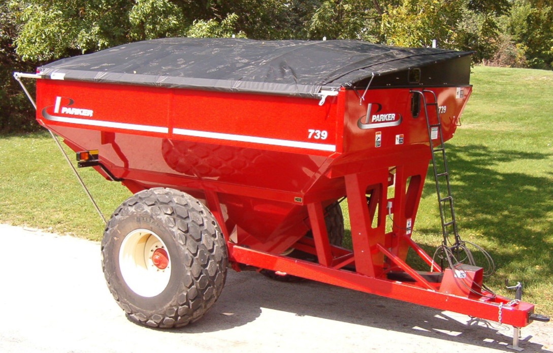 Grain Cart Premium Roll Tarp System - 10' wide, 12' long | Carolina Tarps