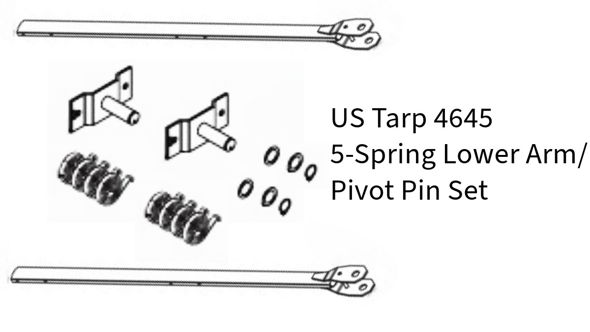 US Tarp 4645 Lower Arm Set for 5-Spring Aluminum System | Carolina Tarps